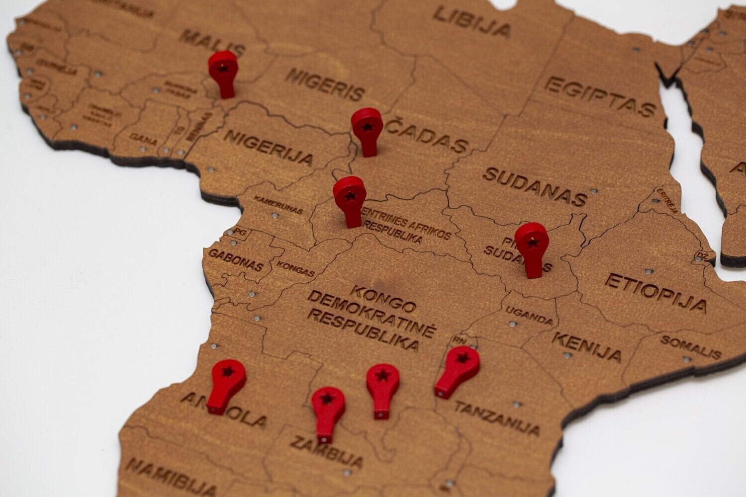 Magnetic Pins | Wooden Pins | World Map Pins | Wooden Map Pins | Pins ...