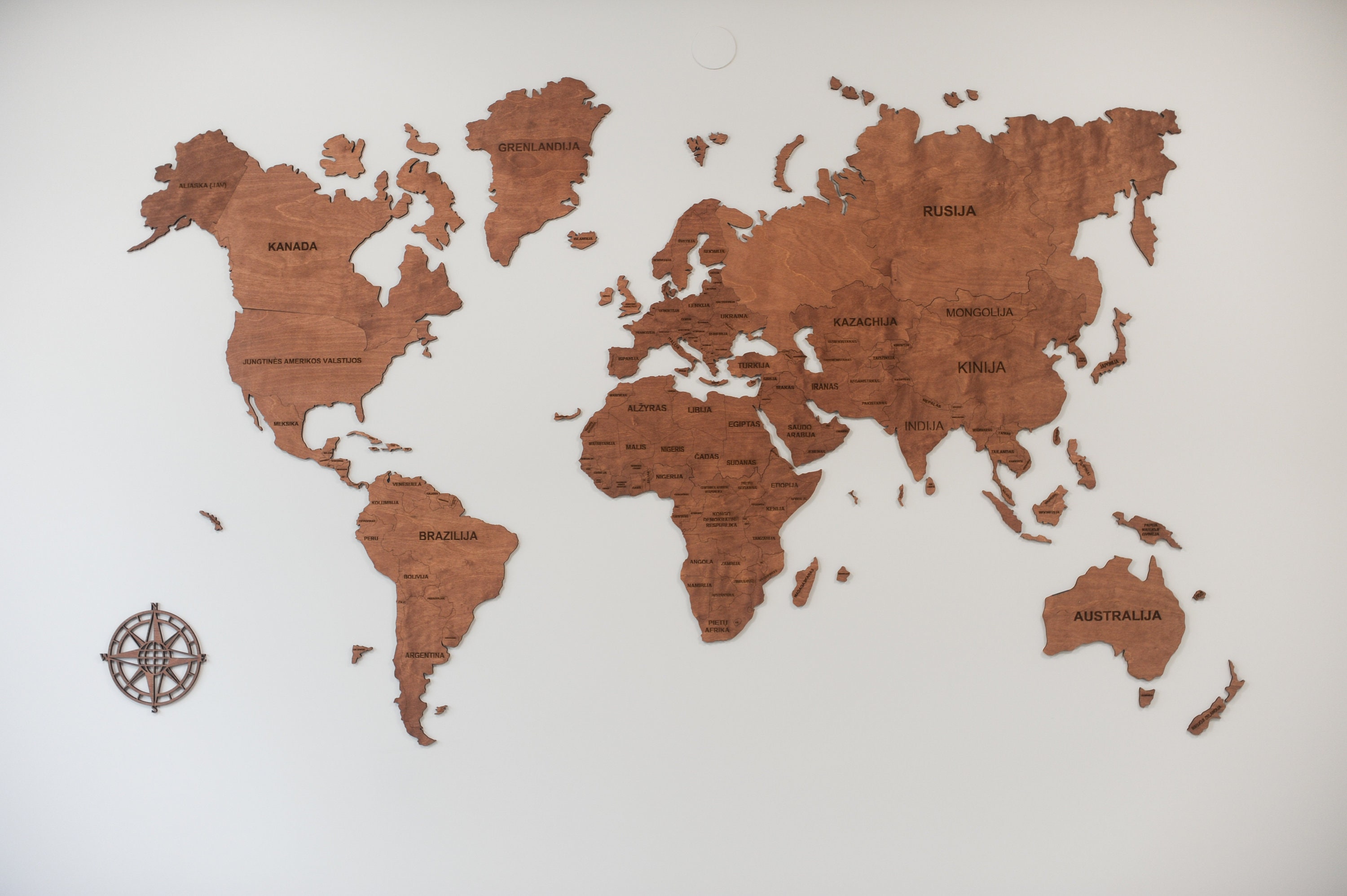 Wooden Maps Wood World Map Wall Art Decor Wooden World Map Large Map ...