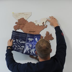 Create Lasting Memories With a Customizable Wooden World Map. Mark Your ...