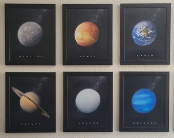 Planet Print Set Planet Printables Solar System Printables Solar System ...