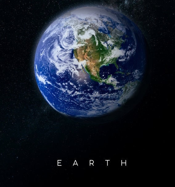 Solar System Planets Poster Set - Etsy