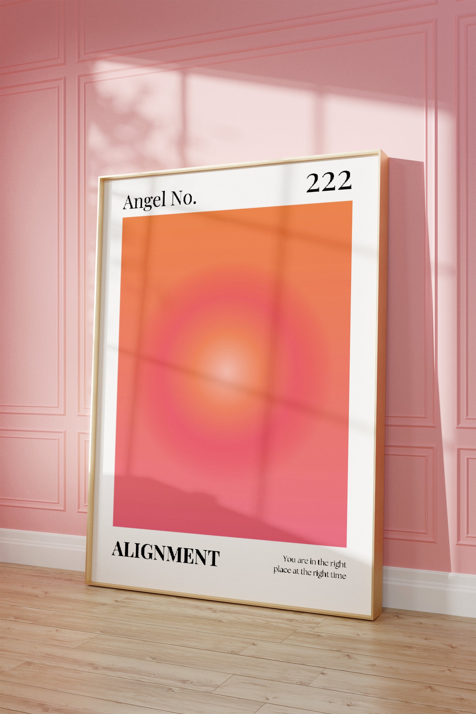 Angel Number 222 Printable Pink Law of Attraction Poster - Etsy