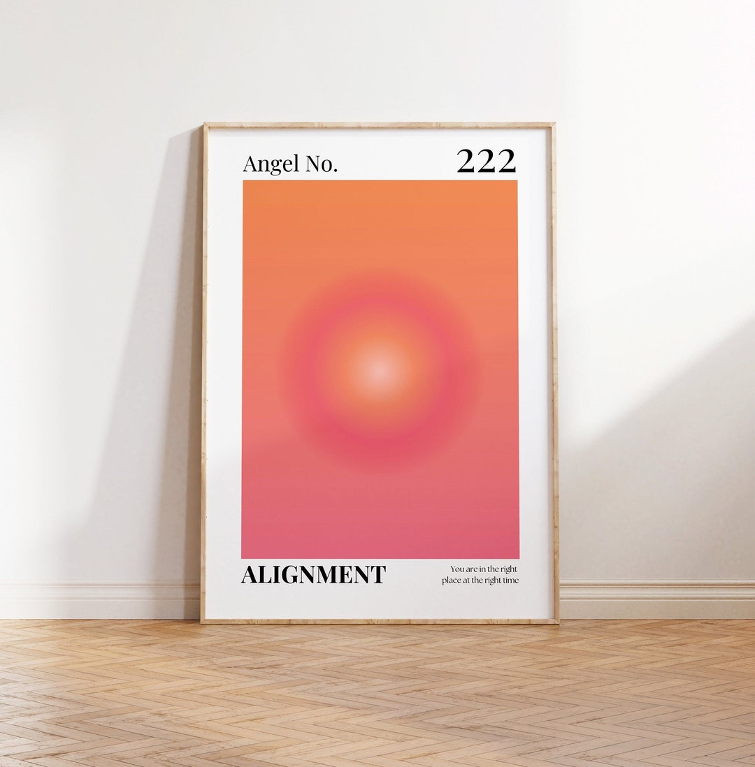 Angel Number 222 Printable, Pink Law of Attraction Poster, Positive ...