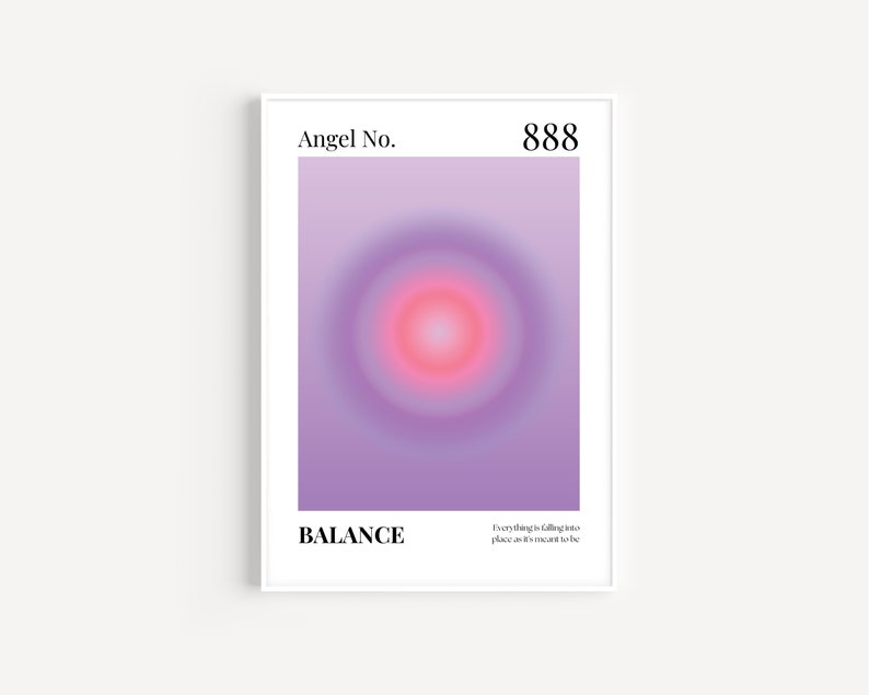 Angel Numbers Set of Three Prints Cute Feminine Affirmation - Etsy