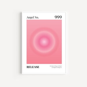 Angel Numbers Set of Three Prints, Cute Feminine Affirmation Printables ...