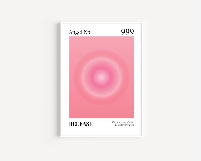 Angel Numbers Set of Three Prints Cute Feminine Affirmation - Etsy