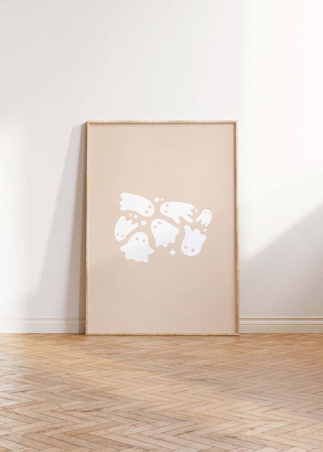 Cute Halloween Ghost Poster Ghost Printable Downloadable - Etsy
