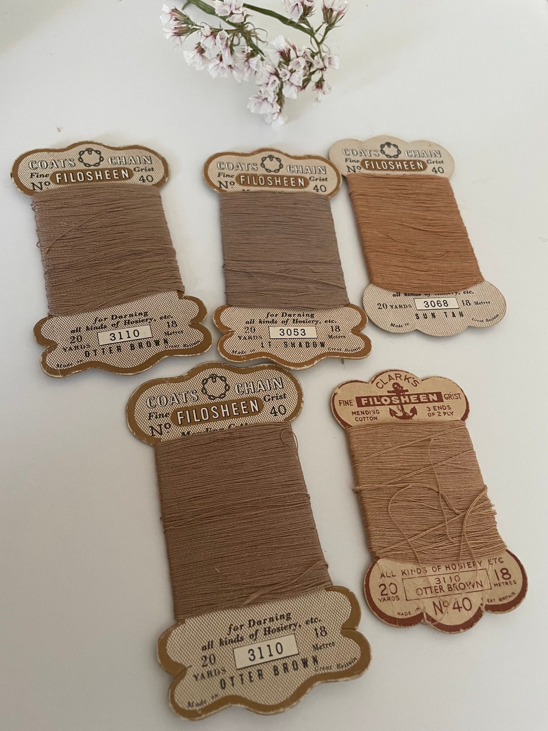 Vintage Filosheen Hosiery Darning Threads - Etsy UK