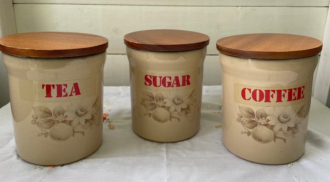 Vintage Denby Memories Stoneware Storage Jars X 3 - Etsy