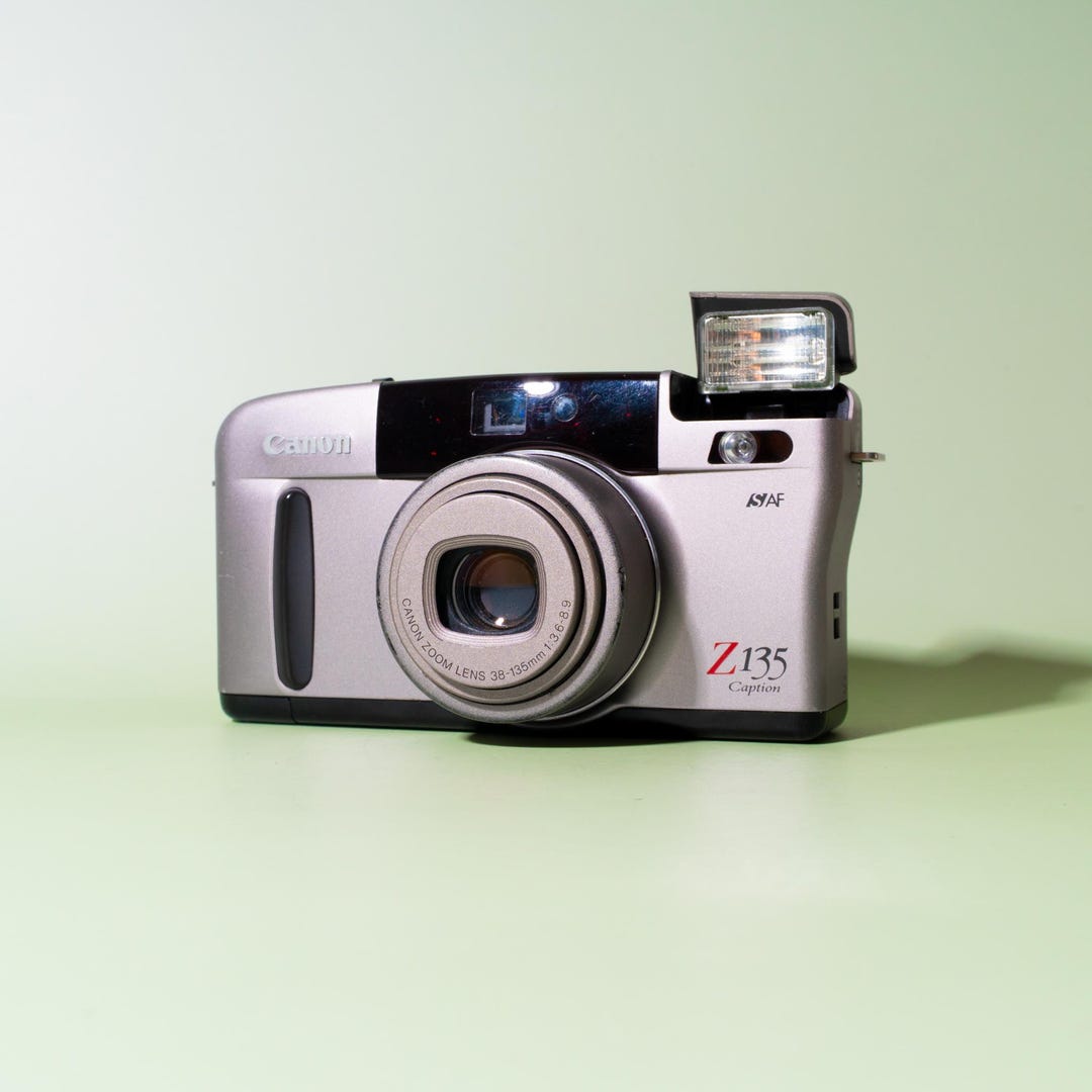 Canon Sure Shot Z135 Caption 35mm Film Camera - Gray - Etsy