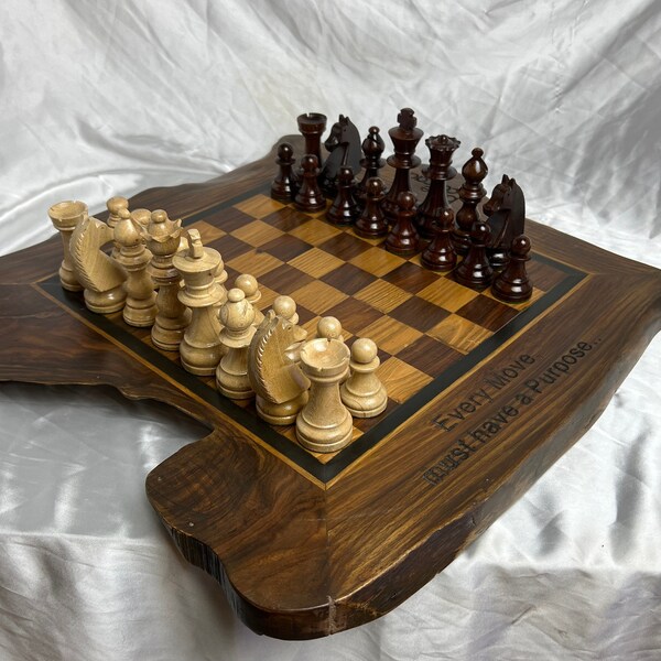 Rustic Chess Board - Etsy