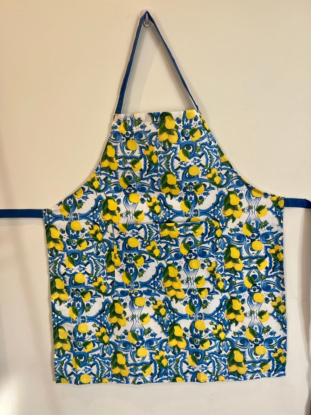 Italian Sicilian Apron | Mediterranean Design | Kitchen Apron ...