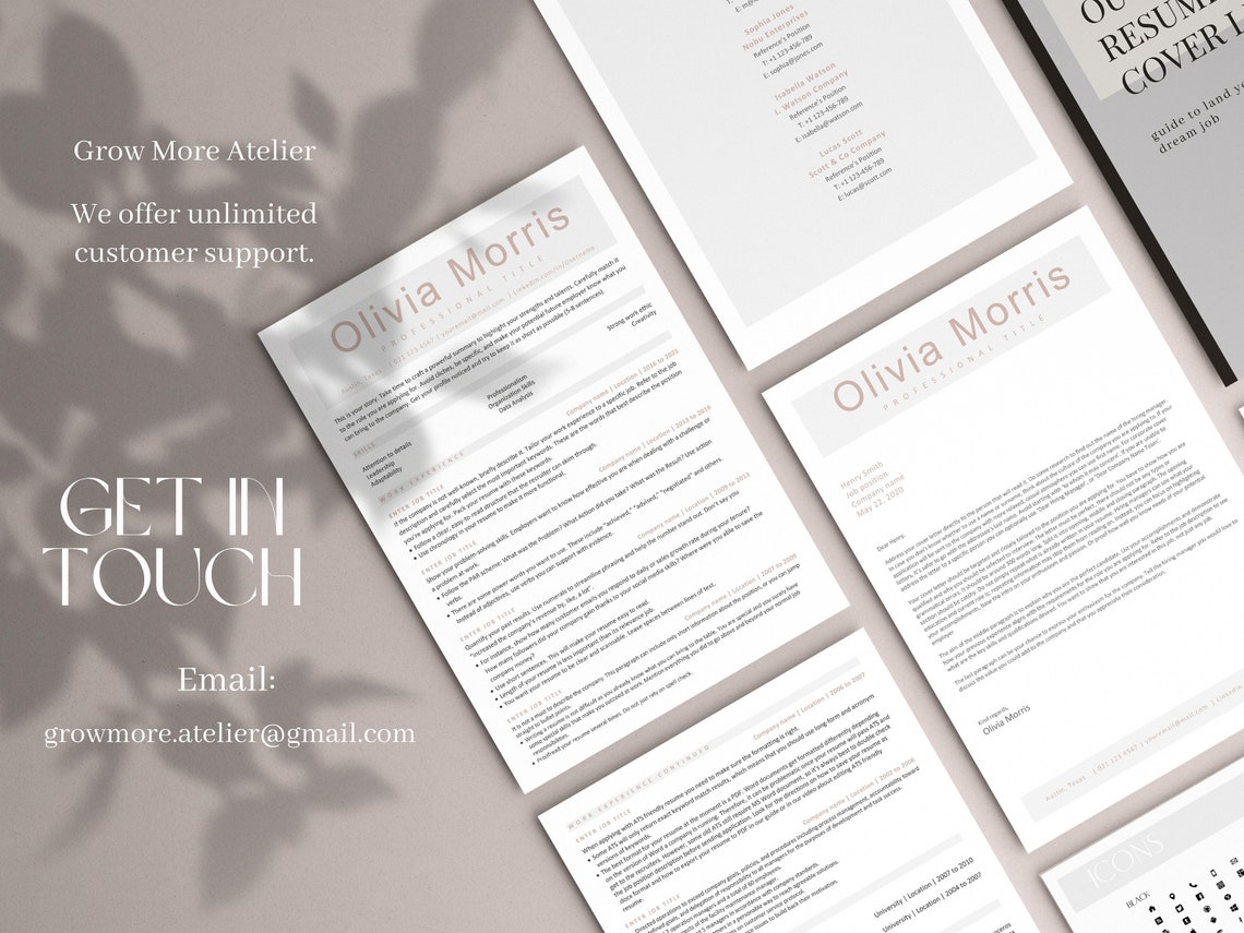 Resume Template ATS Google Docs, Word, Pages, Ats Friendly Resume, ATS ...