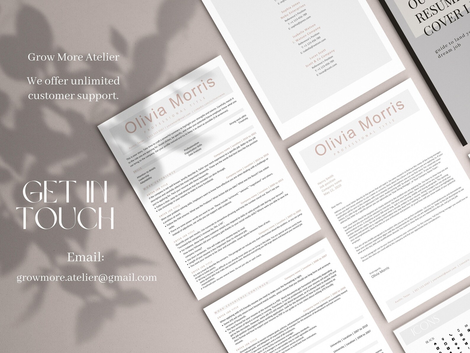 Resume Template ATS Google Docs, Word, Pages, Ats Friendly Resume, ATS ...