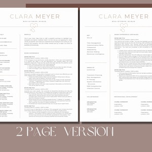 Aesthetic Nurse Resume Template, Nurse Resume Minimalistic, Register ...