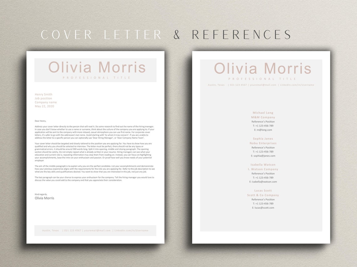 Resume Template ATS Google Docs, Word, Pages, Ats Friendly Resume, ATS ...