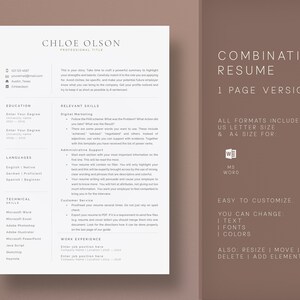 Functional Resume Template Skill Based Resume Career Change - Etsy