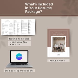 Hybrid Resume Template Canva, Modern Combined Resume Example, Skill ...