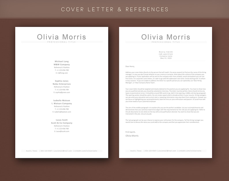 Resume Template ATS Google Docs, Pages, MS Word, 1 & 2 Pages ATS ...