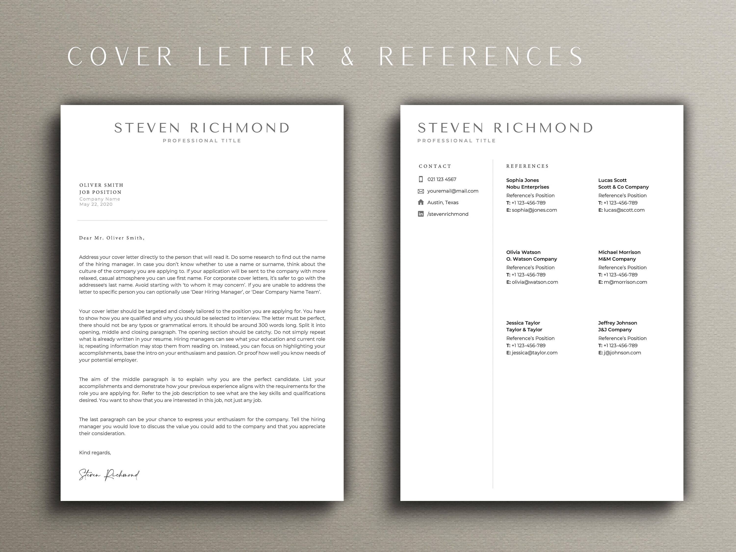 Functional Resume Skills Based, Career Change Resume With Cover Letter ...