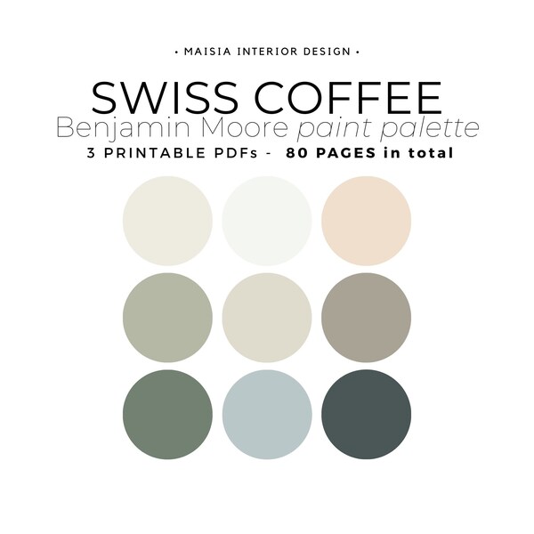 Swiss Coffee Paint Palette - Etsy