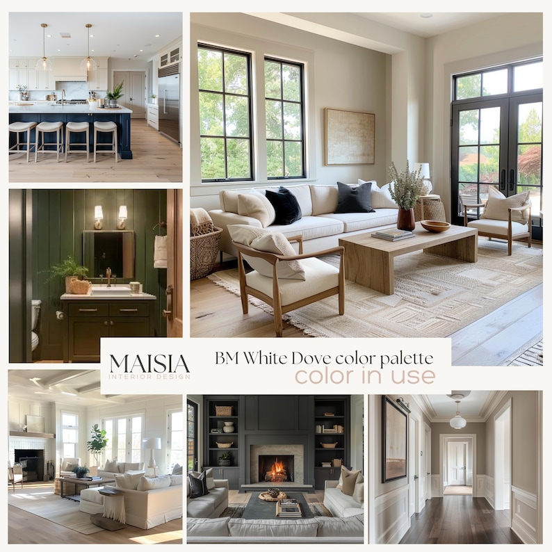 WHITE DOVE Color Palette Benjamin Moore Color Palette 2025 Whole House ...