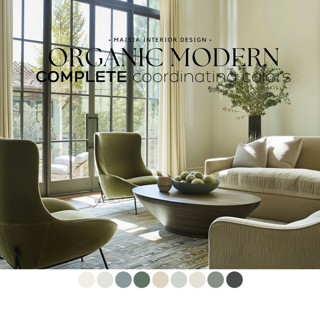 ORGANIC MODERN whole house color palette coordinating color Paint color ...