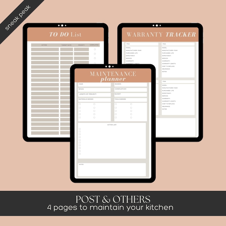 KITCHEN DESIGN PLANNER, Kitchen Remodel Planner, Kitchen Renovation ...