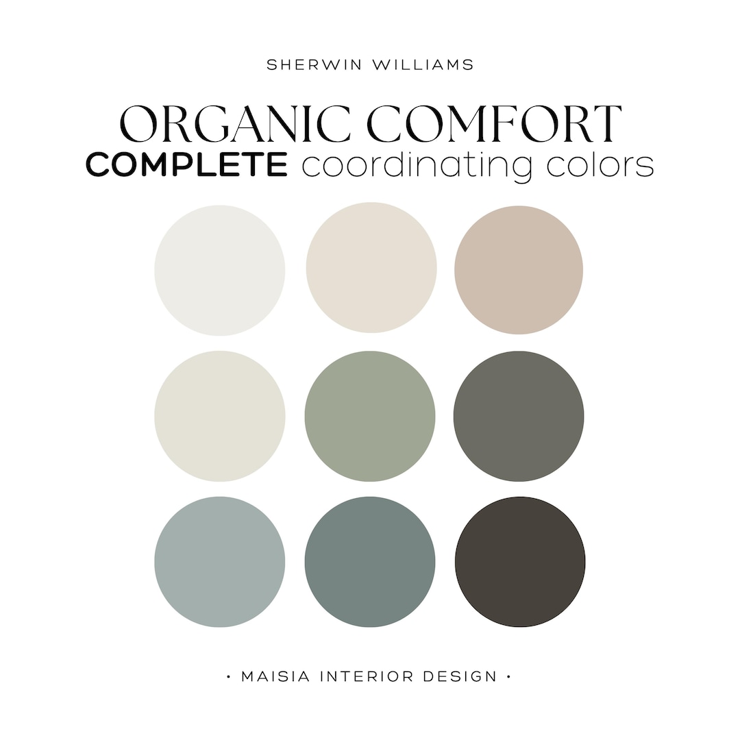 Sherwin Williams Color Palette Whole House Paint Palette Neutral Color ...