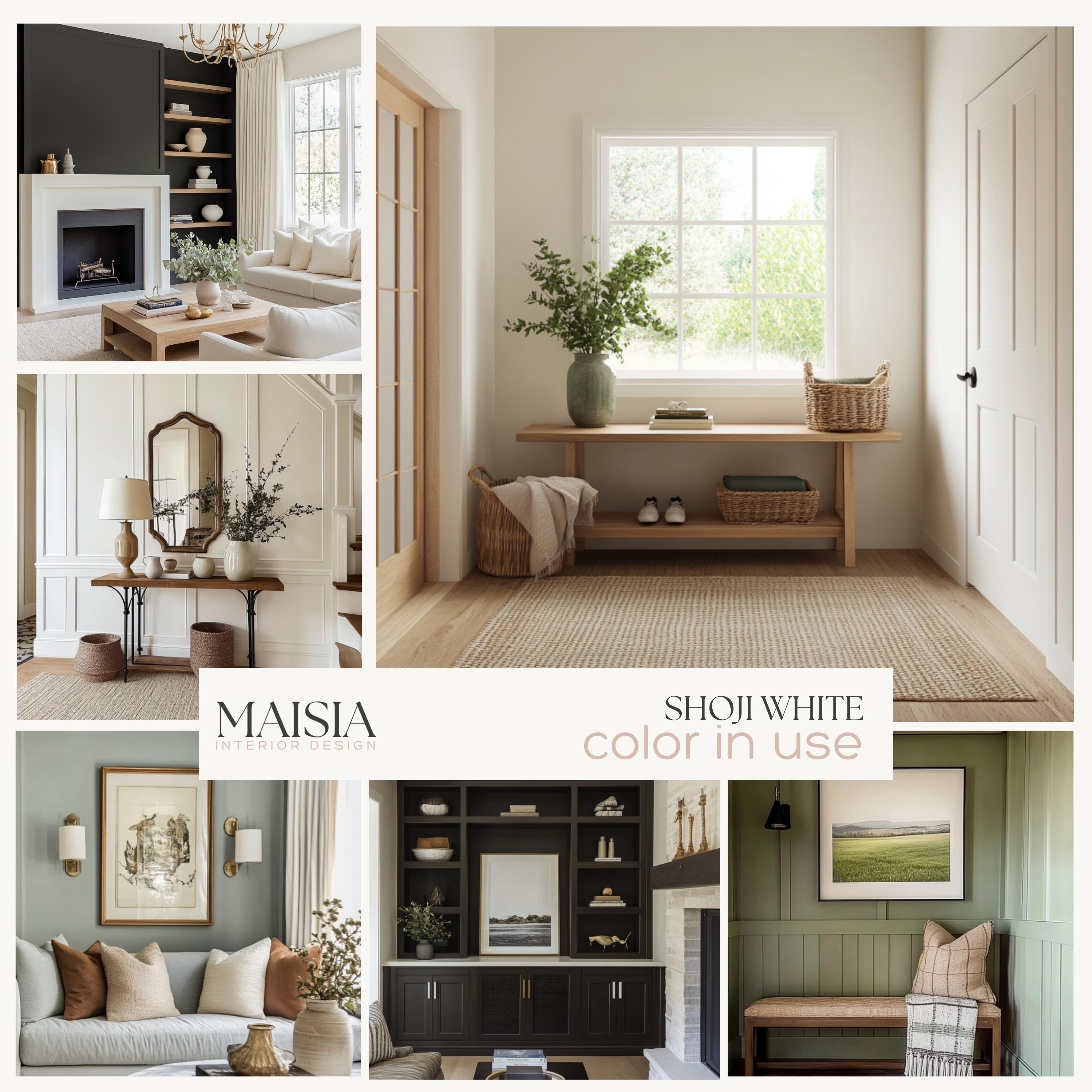 SHOJI WHITE Sherwin Williams Color Palette Whole House Paint Palette ...