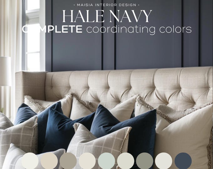 Benjamin Moore HALE NAVY Color Palettes, Benjamin Moore Navy Paint ...