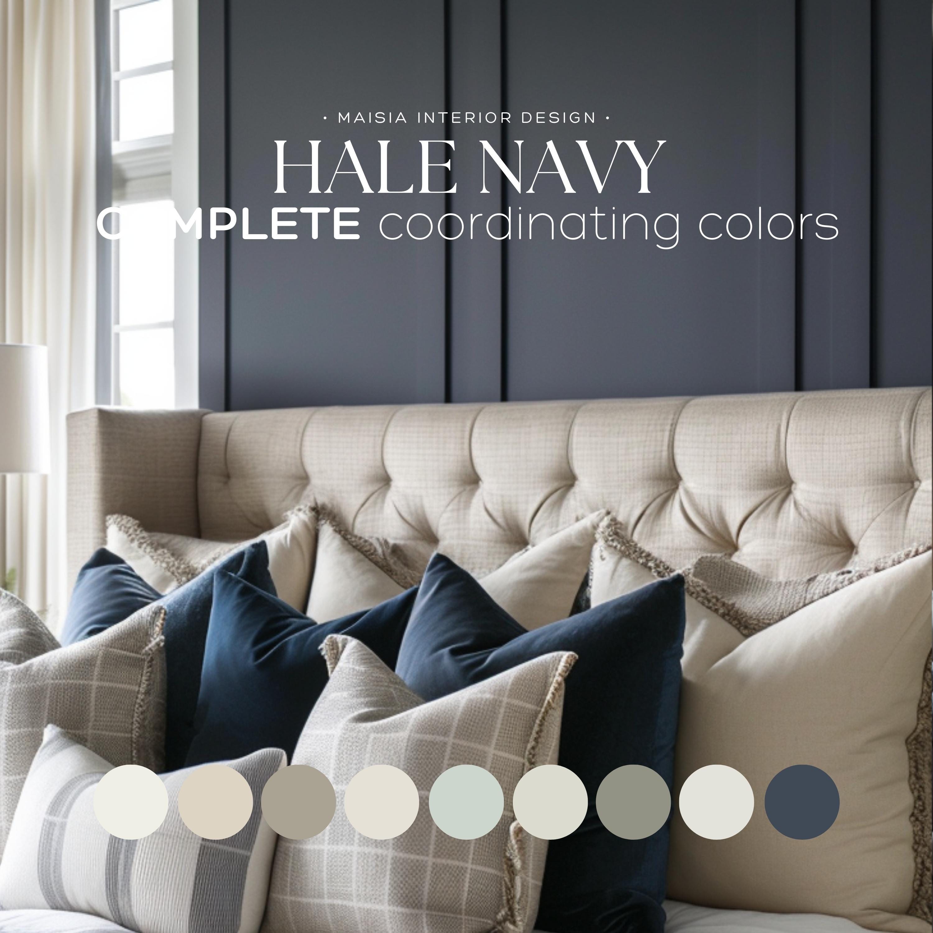 HALE NAVY Benjamin Moore Paint Palette Neutral House Interior Paint ...