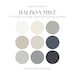 BALBOA MIST Benjamin Moore Color Palette Whole House Paint Palette ...