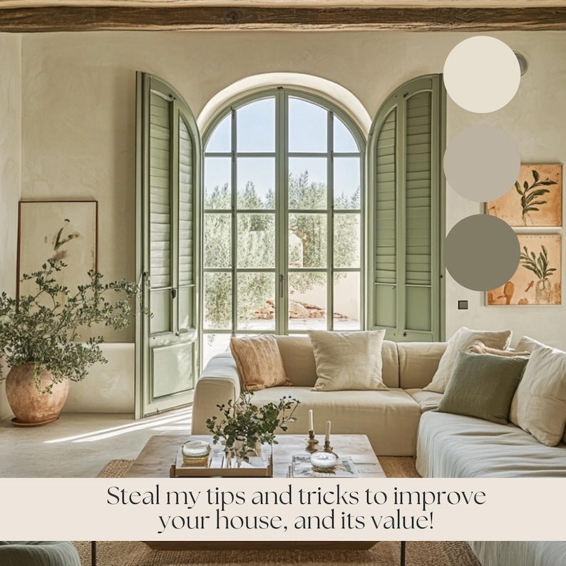 MEDITERRANEAN STYLE Benjamin Moore Color Palette Whole House Paint ...