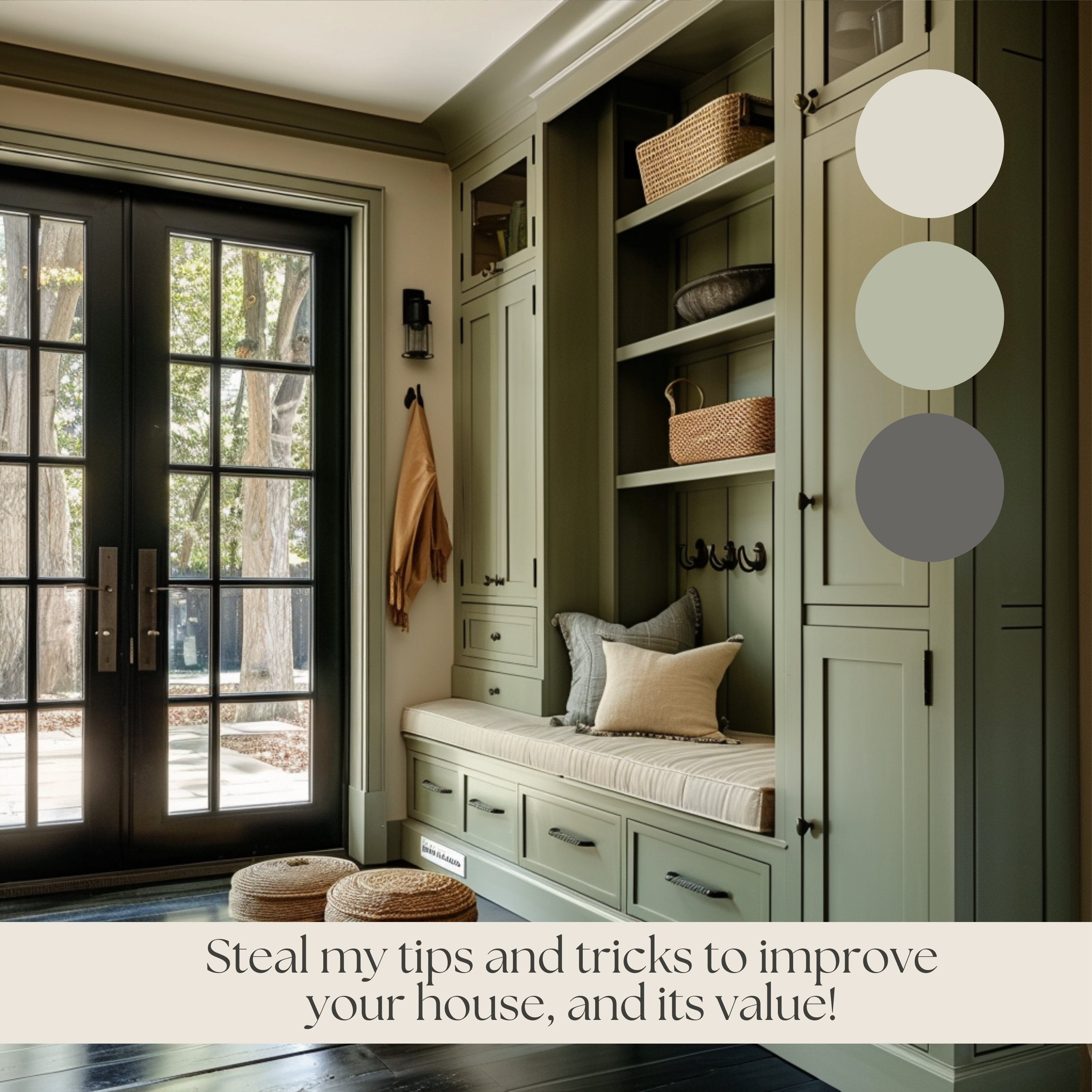 OCTOBER MIST Benjamin Moore Color Palette Coordinating Color Palette ...