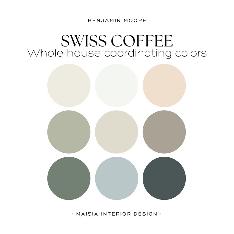 Swiss Coffee Palette - Etsy