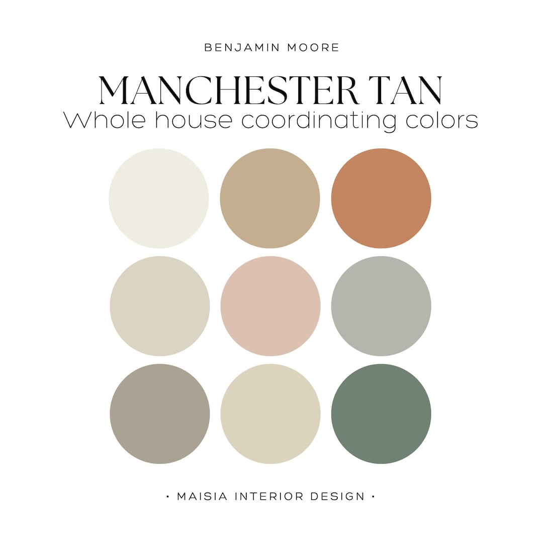 MANCHESTER TAN Benjamin Moore Color Palette Paint Color Palette for ...