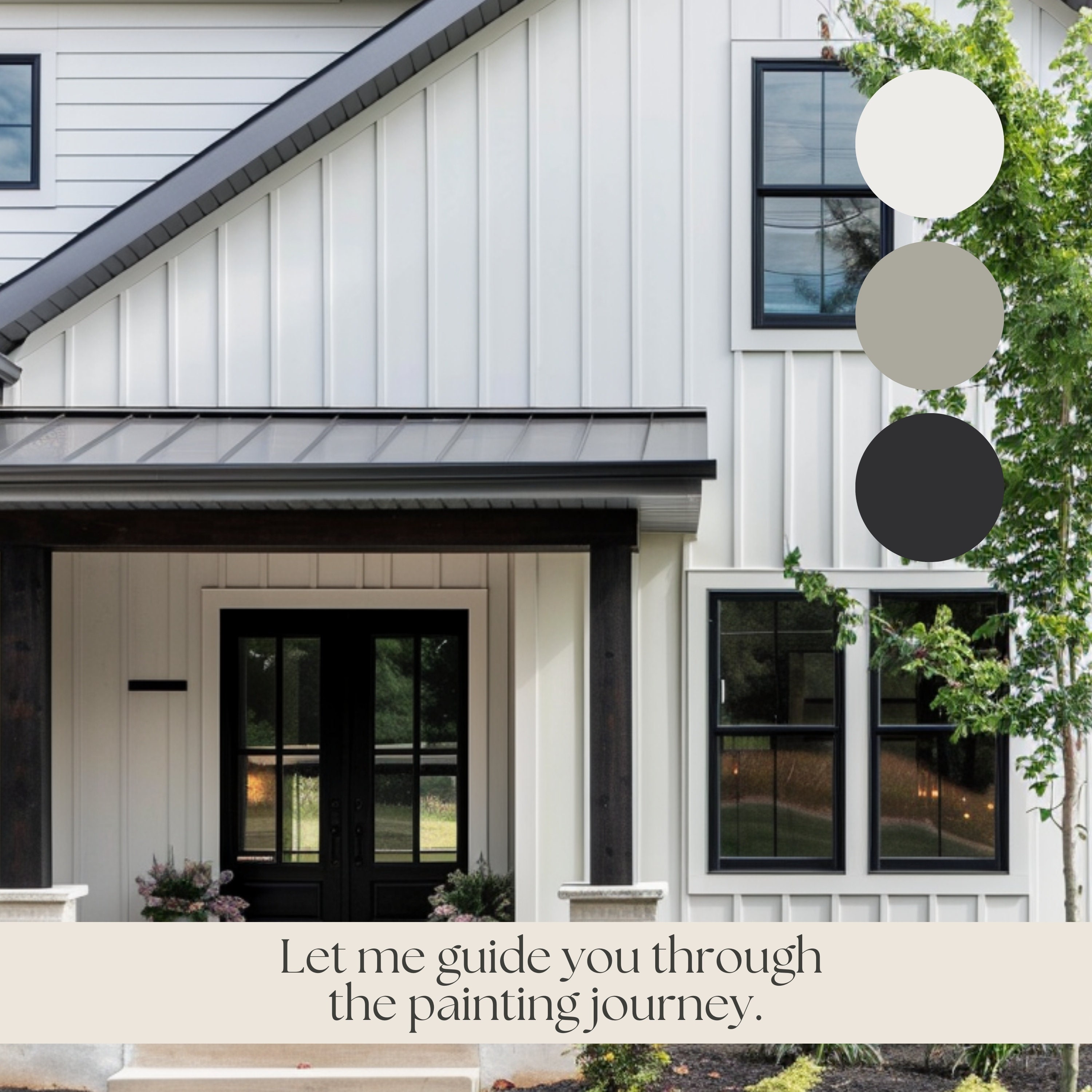 Modern Farmhouse EXTERIOR Sherwin Williams Color Palette House Paint ...