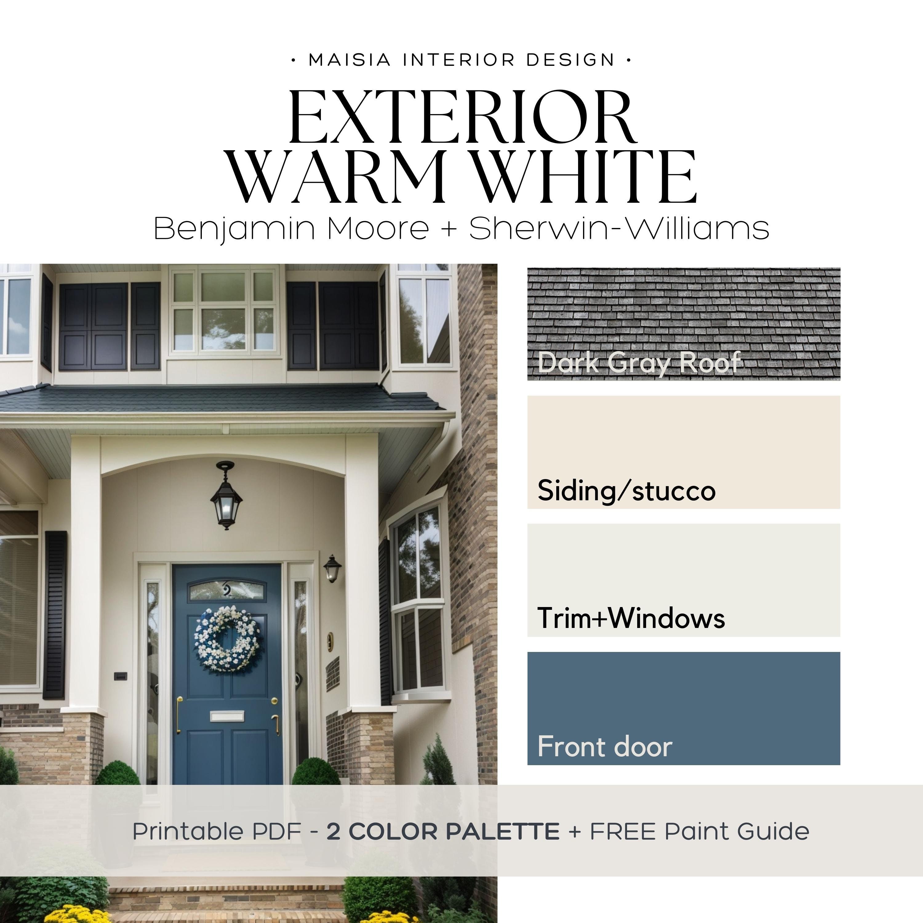 EXTERIOR Paint Palette Exterior Color Scheme Paint Color Benjamin Moore ...