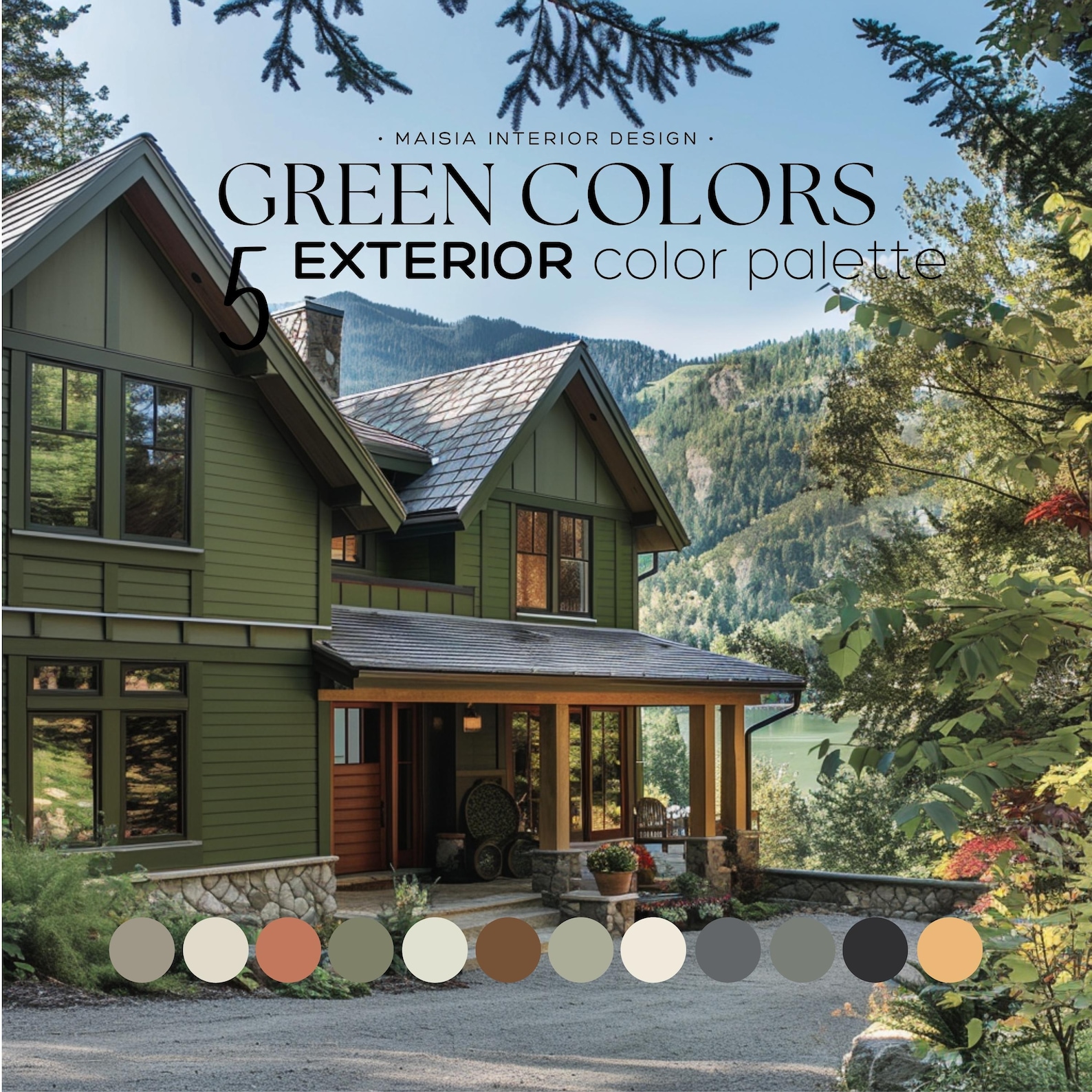 Green EXTERIOR House Paint Exterior Color Scheme Paint Color Sherwin ...