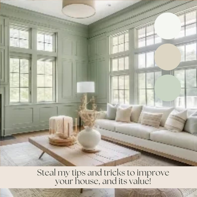 NATURAL CREAM Benjamin Moore Color Palette Whole House Paint Palette ...