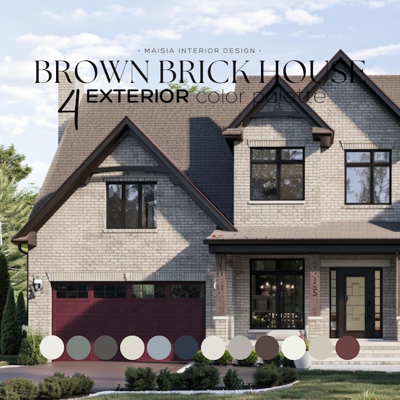 Brown Exterior Paint Color Schemes