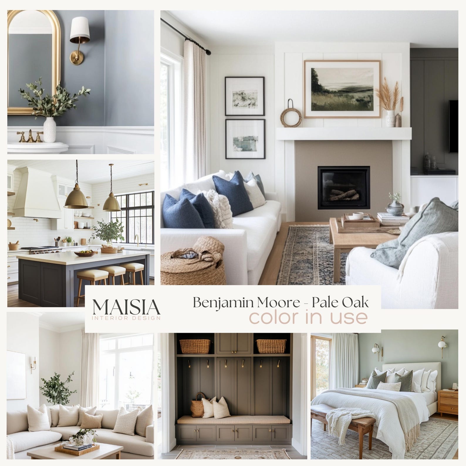 PALE OAK Benjamin Moore Color Palette Pale Oak Color Palette Pale Oak ...