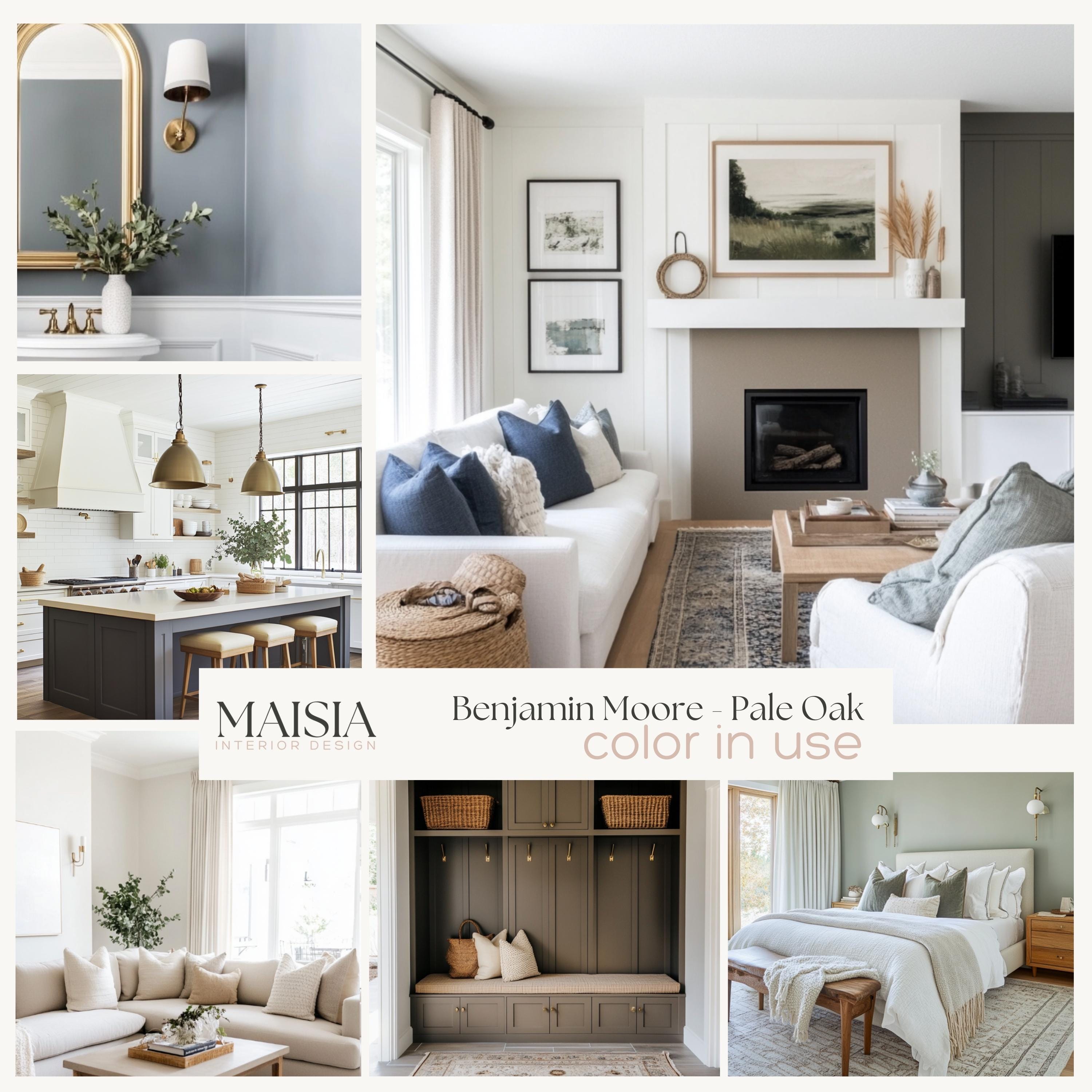 PALE OAK Benjamin Moore Color Palette Pale Oak Color Palette Pale Oak ...