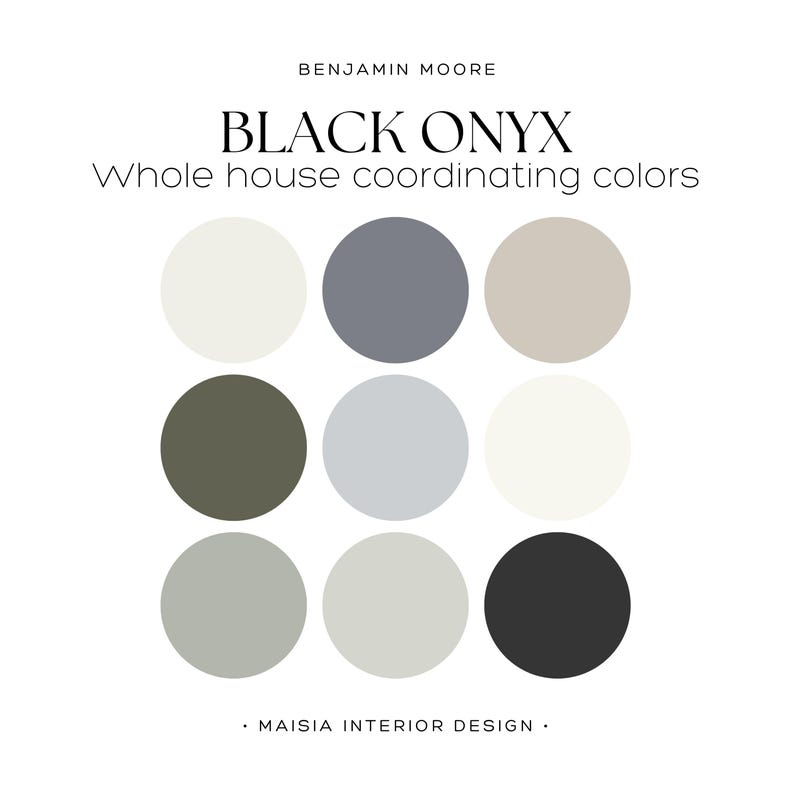 Benjamin Moore Color Palette Whole House Color Scheme Paint Color ...
