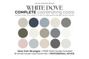 Benjamin Moore White Dove Complementary Colors Color Palette for Whole ...