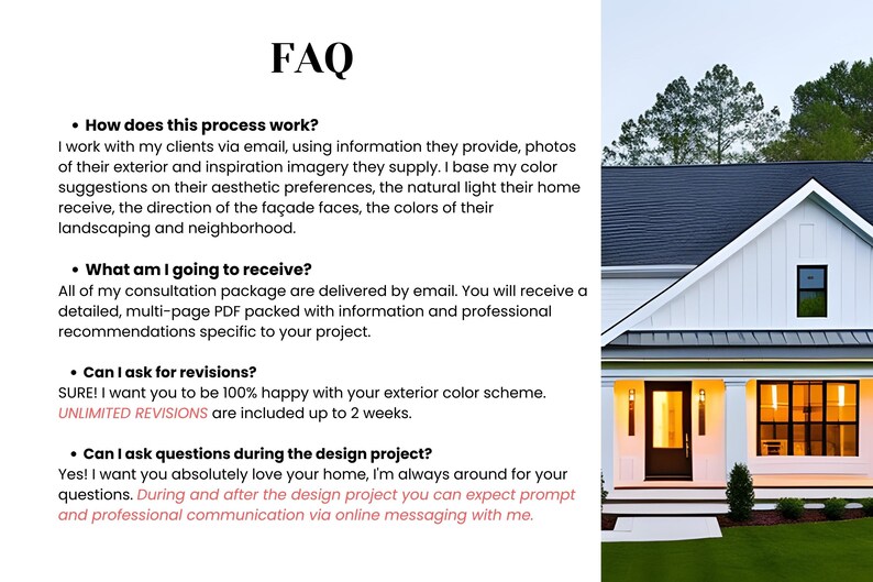 EXTERIOR Paint Color CONSULTATION Interior Design Services - Etsy