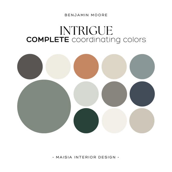 Coordinating color palettes store