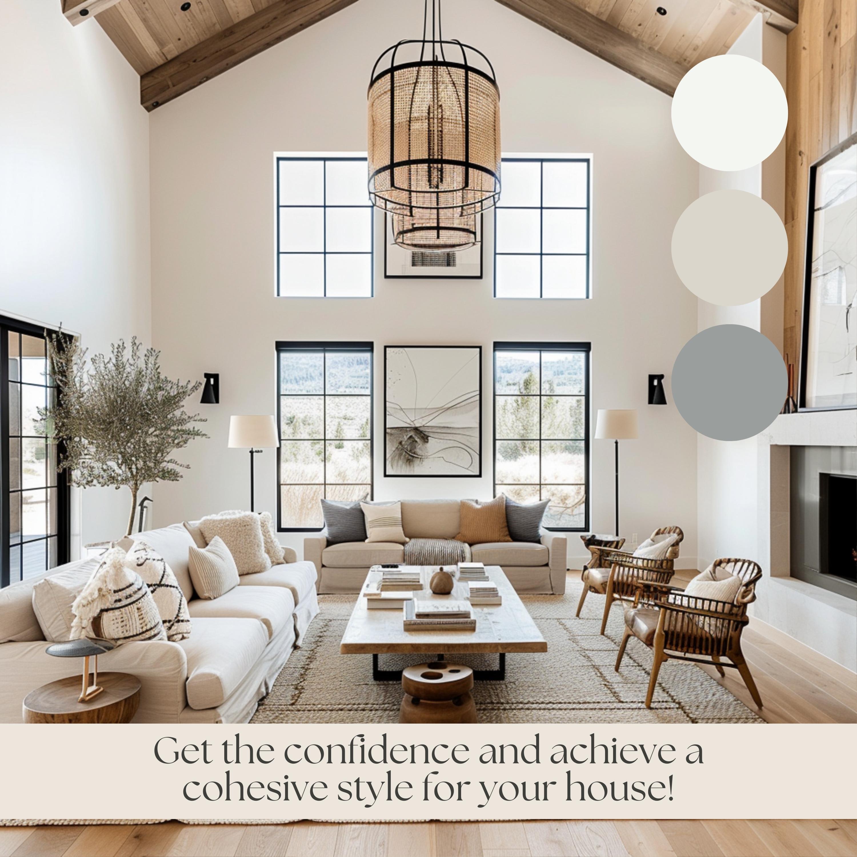 BALBOA MIST Benjamin Moore Color Palette Whole House Paint Palette ...