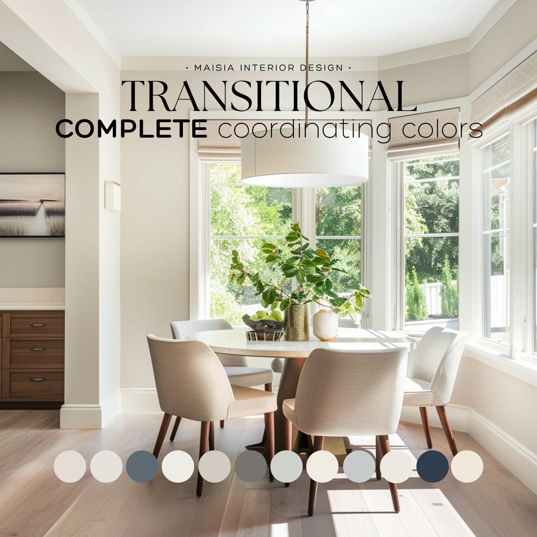 TRANSITIONAL Color Scheme Whole House Color Palette Best Sherwin ...